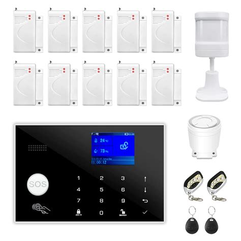 wifi and gsm 17 piece kit wireless home security alarm system door