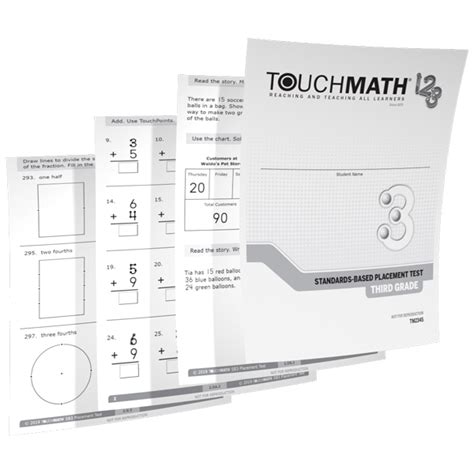 Grade 3 Placement And Proficiency Tests 5 Pack 10 Tests Touchmath