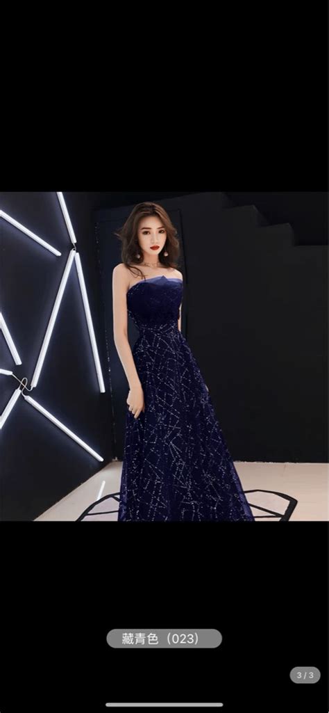 Dark Blue Evening Dress Womens Fashion Dresses And Sets Evening