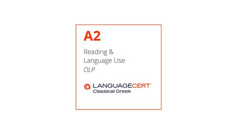 Languagecert Test Of Classical Greek A2 Olp