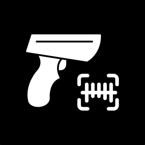 Barcode Scanner Glyph Inverted Icon 42858762 Vector Art At Vecteezy