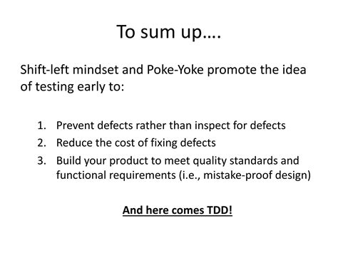 Introduction To TDD PPT