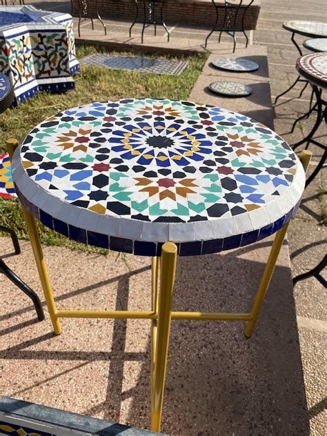 Mesa De Mosaico De Vidrio Mosaicos Contemporáneos Nueva Mesa