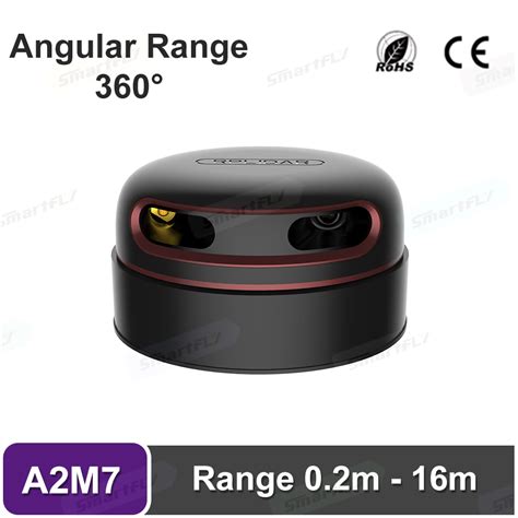Slamtec Rplidar A2m7 Uart Serial 02 16 Meters Scanning Radius Lidar Sensor Scanner For Consumer