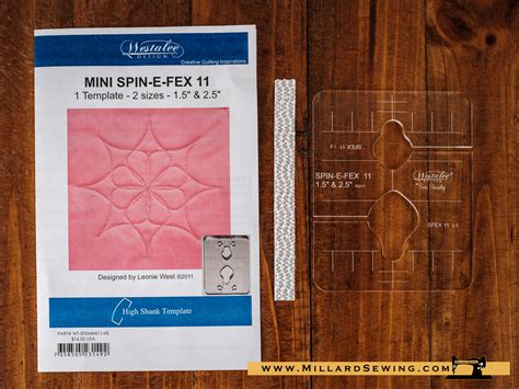 Quilting Template Spin E Fex 11 Mini By Westalee Design Millard Sewing Center