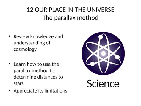 Pptx 12 Our Place In The Universe The Parallax Method Dokumen Tips