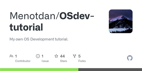 Github Menotdanosdev Tutorial My Own Os Development Tutorial