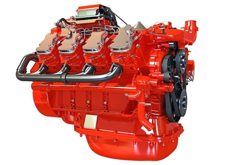 Premium Photo Car Engine 3d Rendering On White Background