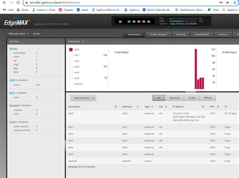 Sample Ubiquity Edgerouter X Edgemax Web Interface Agilicus