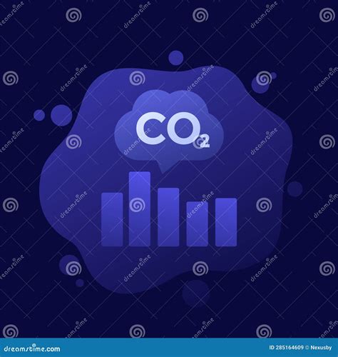 Co2 Carbon Emissions Levels Chart Icon Vector Stock Vector Illustration Of Vector Pollutant