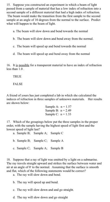 Solved 15 Suppose You Constructed An Experiment In Which A Chegg Com