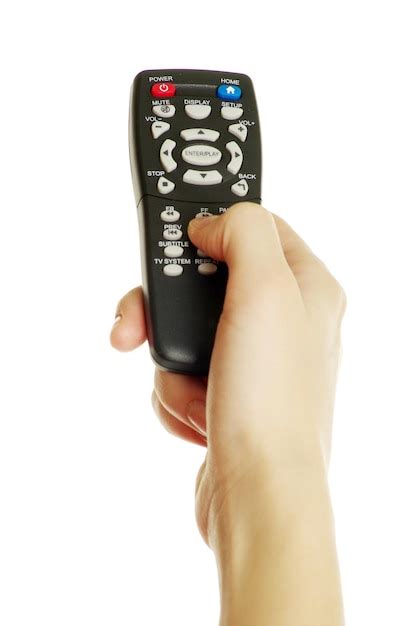 Premium Photo Remote Control In Hand