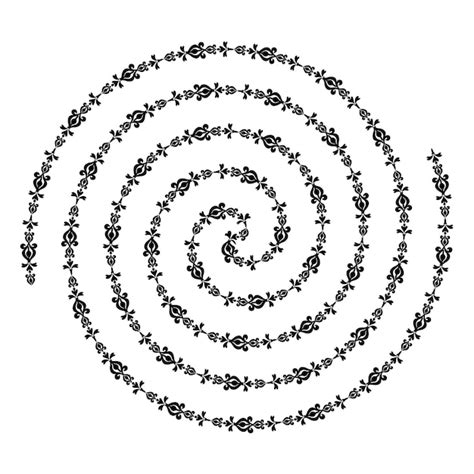 Premium Vector Circular Leaves Flower Pattern Vector Illustration