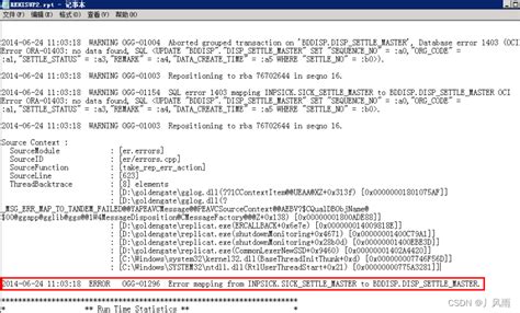 Ogg常见报错代码及处理方法oracle Ogg 在生产中常见故障以及解决思路 Csdn博客