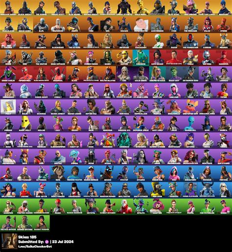 Pcxbox 185 Skins Renegade Raider Black Kngiht Travis Scott Og Stw Gold Midas Fresh