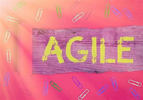 Conceptual Hand Writing Showing Agile Business Photo Text Particular Approach To Project
