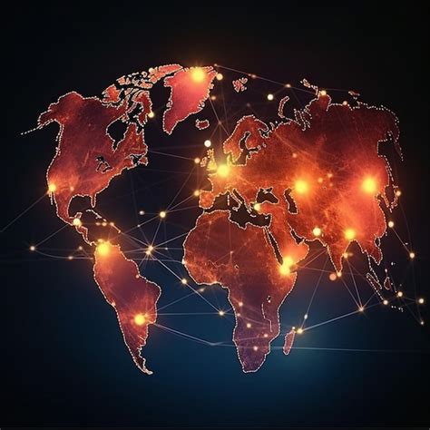 Premium Ai Image Earth Planet With Glowing Lines Concept Of Global