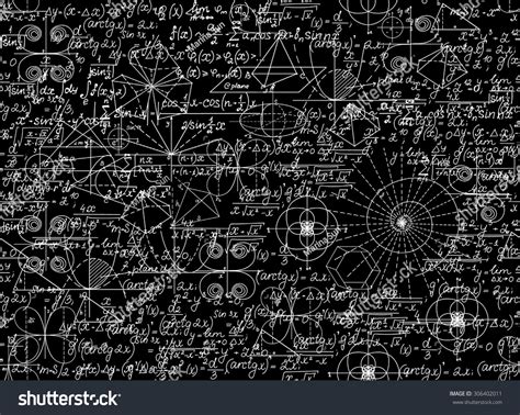 Mathematical Vector Seamless Pattern Mathematical Figures Stock Vector Shutterstock