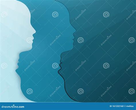 Metafoor Bipolaire Stoornis Geestelijk Dubbel Gezicht Psychologie En