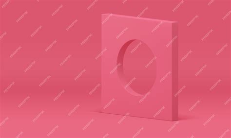 Premium Vector Pink 3d Squared Wall Hole Vertical Isometric Basic Foundation Presentation