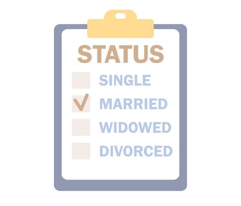 Marital Status Of People Checkbox List With Single Married Widowed