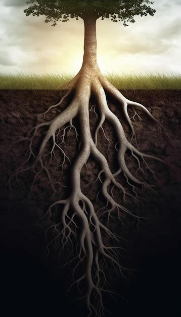 Premium AI Image Tree Under Strong Wind Premium AI Image Tree Under Strong Wind