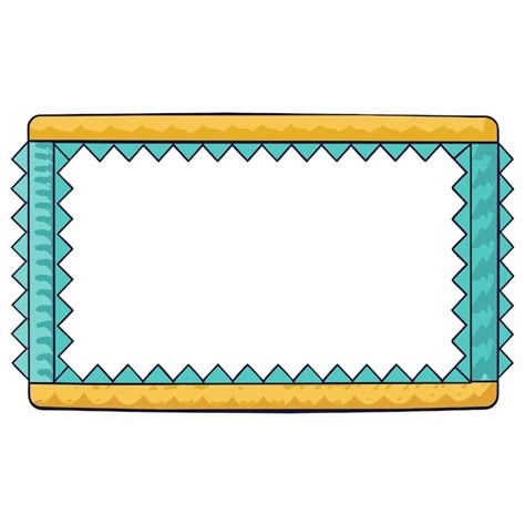 Premium Vector Rectangle Shape Colorful Frame