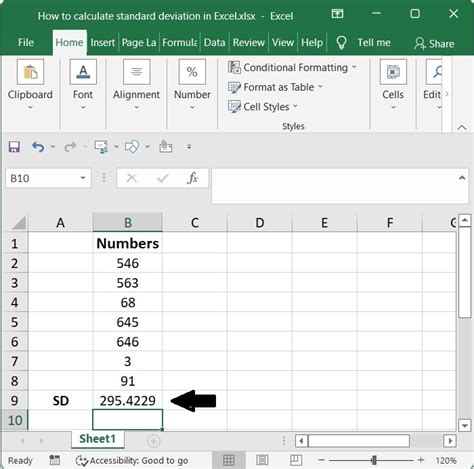 Excel 如何计算标准差 极客教程