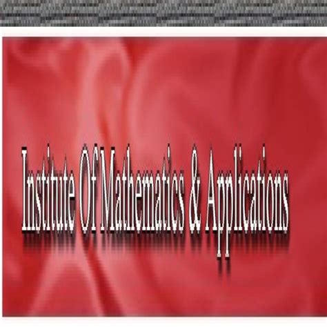 Institute Of Mathematics And Applications Ranking Admissions 2025 Placements