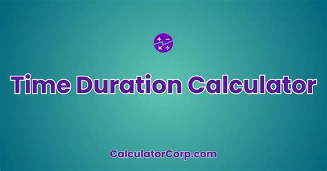Time Duration Calculator Find A Difference Between Two Times