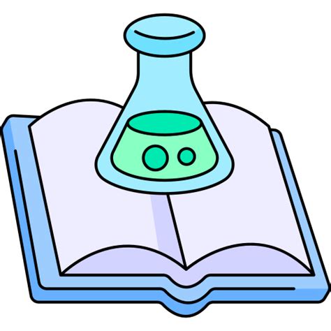 Science Book Generic Thin Outline Color Icon