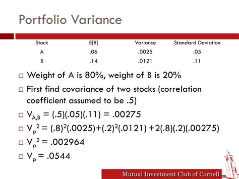 PPT Week Portfolio Theory PowerPoint Presentation Free Download ID