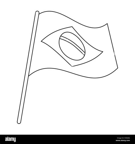 Dibujos De Bandera Brasil Para Colorear Vsun