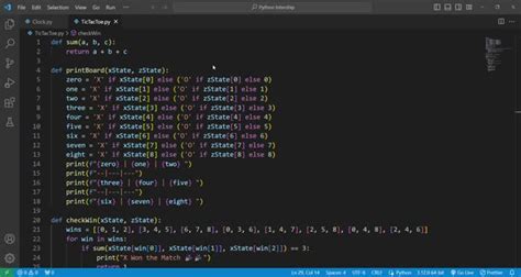Internpe Pythonprogramming Tictactoe Codingmilestone Intership Sanchit Shelke