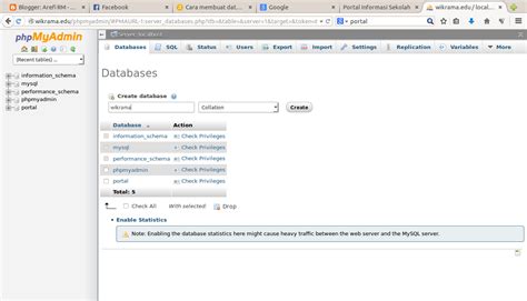 Cara Membuat Database Lewat Terminal Linux Arfiyanto Susilo