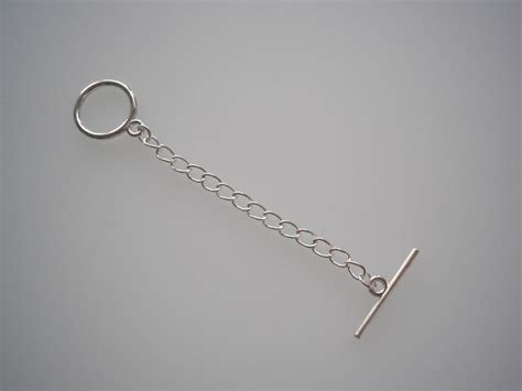 T Bar Toggle Extension Chain To Extend A Necklace Bracelet Or Anklet Jewelry Extender In Silver