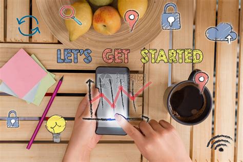 显示让我们开始的文本符号开始做或处理您已经开始的事情的高清图片下载 正版图片503731587 摄图网