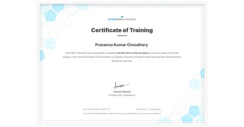 Prasanna Kumar Choudhary On Linkedin Successfully Completed The Introduction To Data Analytics