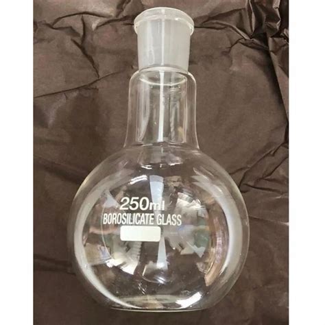 Borosilicate Glass Conical 250ml Flat Bottom Flask For Chemical Laboratory Size 4inch At