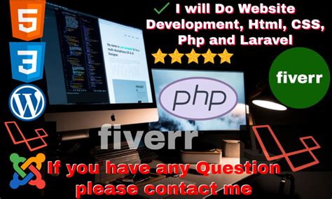 Do Website Development Html Css Php And Laravel By Webdesigner01 Fiverr