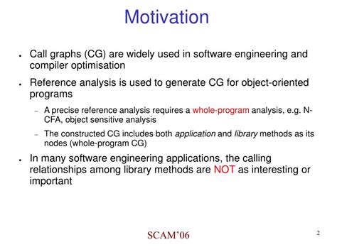 Ppt Constructing Accurate Application Call Graphs For Java To Model Library Callbacks