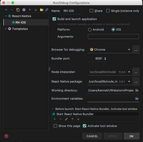 Not Works Well React Native Run Ios Or React Native Run Android Command From Running Project