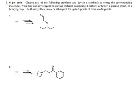3 6 Pts Each Choose Two Of The Following Problems And Devise A