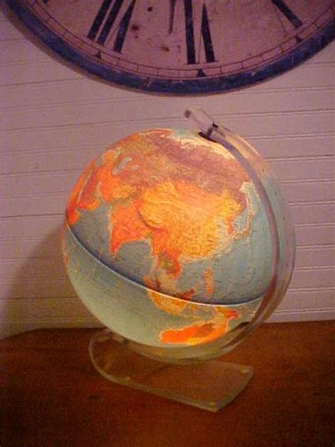Vintage Lucite Globe Retro Light