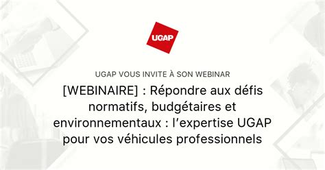 Webinaire Répondre Aux Défis Normatifs Budgétaires Et