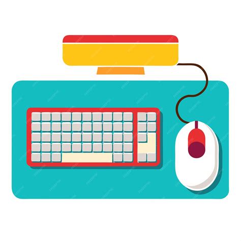 Monitor Keyboard And Mouse Vector Design Essential Tech Trio Premium Ai Generated Vector