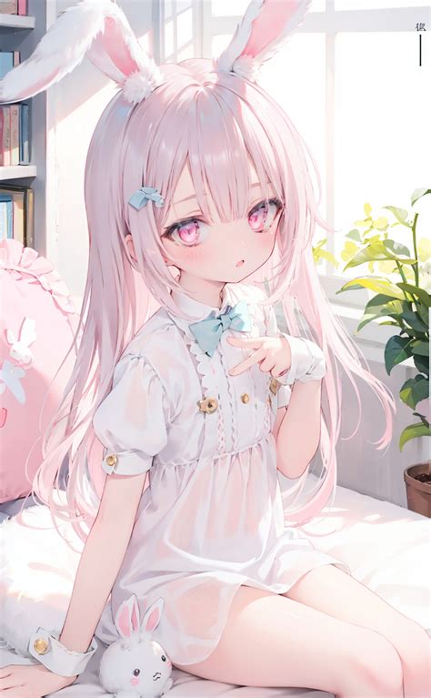 Cute Bunny Girl R Cuteanimearts