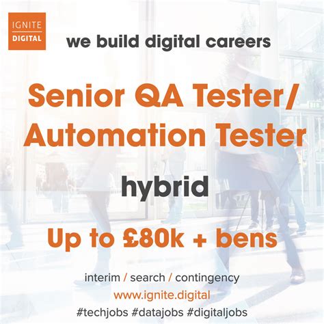 Ignite Digital Talent On Linkedin Qajobs Seniorqa Techjobs Digitaljobs Techjobs