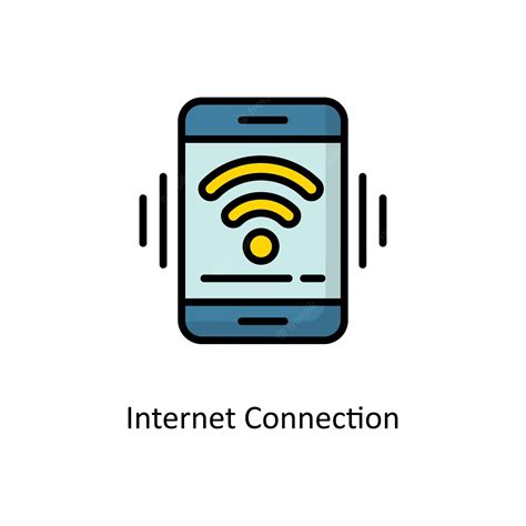 Premium Vector Internet Connection Vector Filled Outline Icon Design Illustration