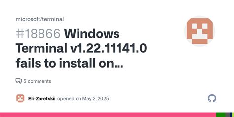 Windows Terminal V122111410 Fails To Install On Windows 11 Version